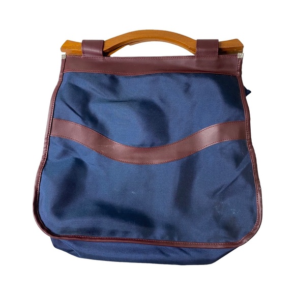 Vintage | Bags | Vintage Rare Navy Ultima Ii Charles Revson Tote Bag W ...